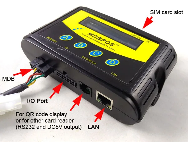 MDB-POS Wireless Cashless Payment Adapter for Mobile Vending