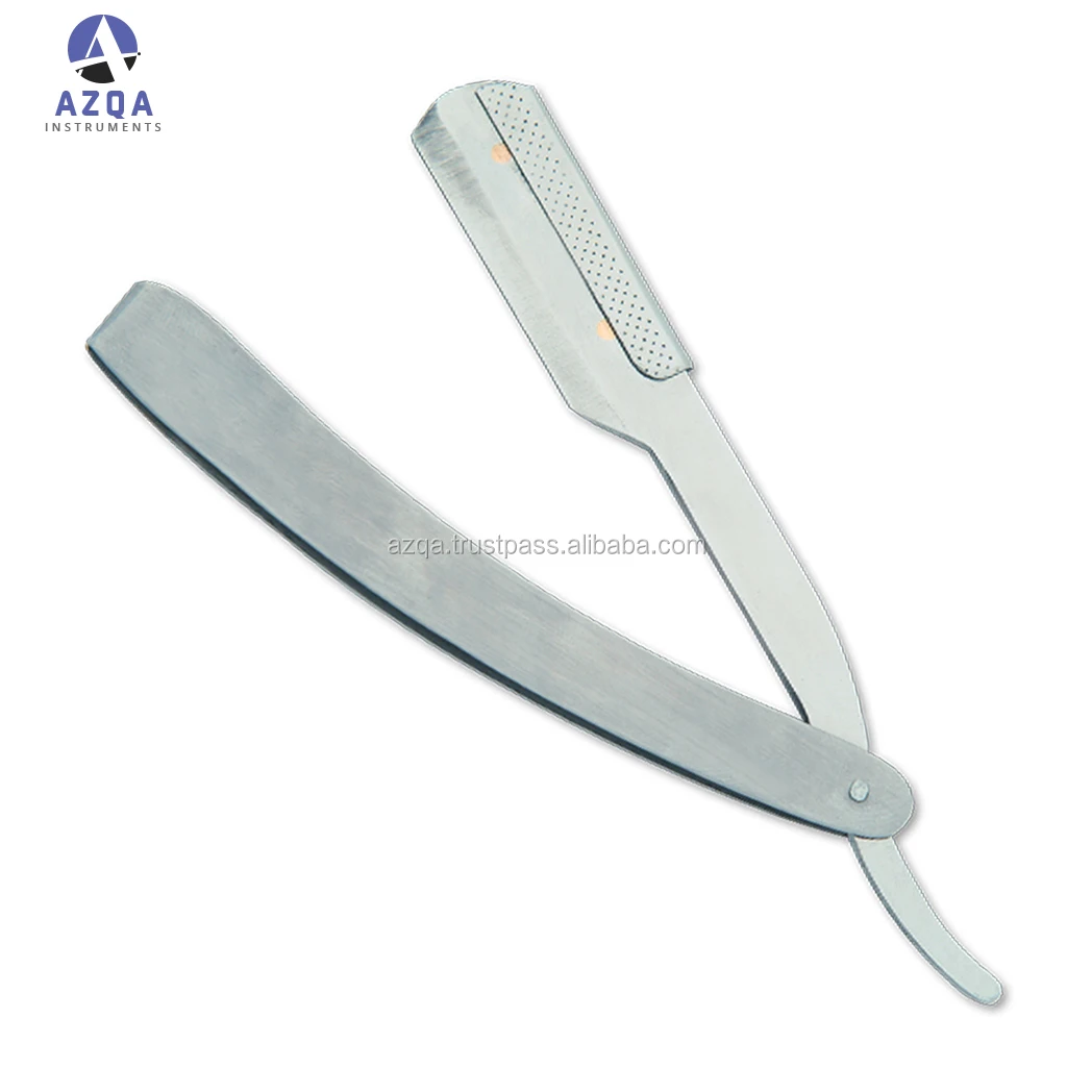 Stainless Steel Black Color Coated Barber Razor Saloon Personal Shaving ...