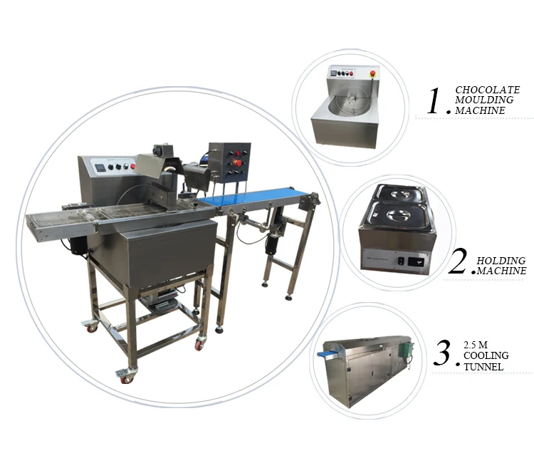 Automatic Mini chocolate coating machine / chocolate covering machine ...