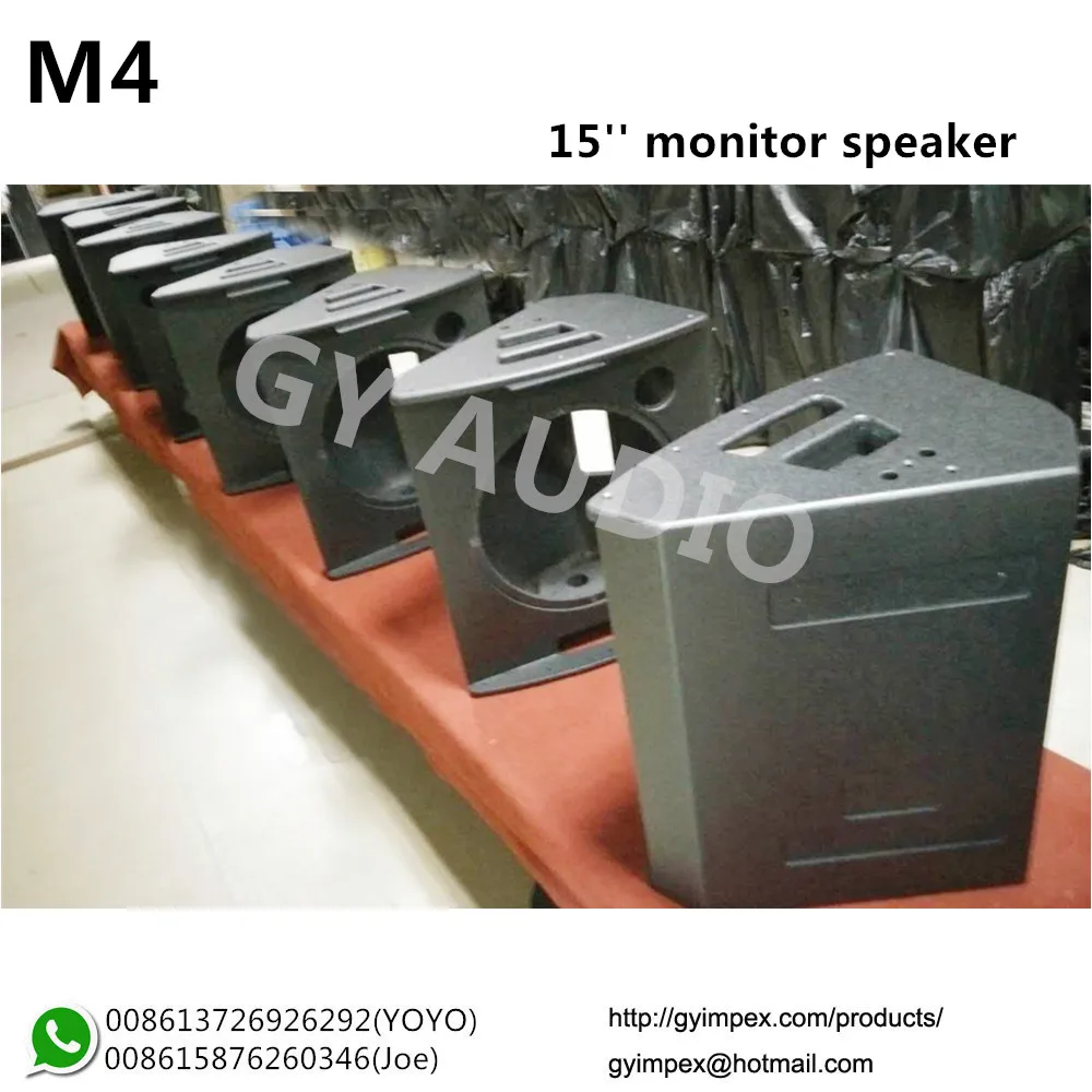 15'' Monitor Speaker Empty Box,Full Range Speaker M4 Cabinet - Buy M4 ...