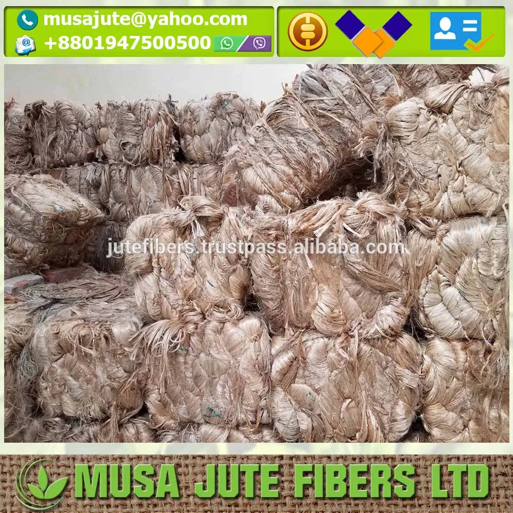 BTE Premium Eco-Friendly Golden Yellow Jute Fiber Natural RAW Material ...