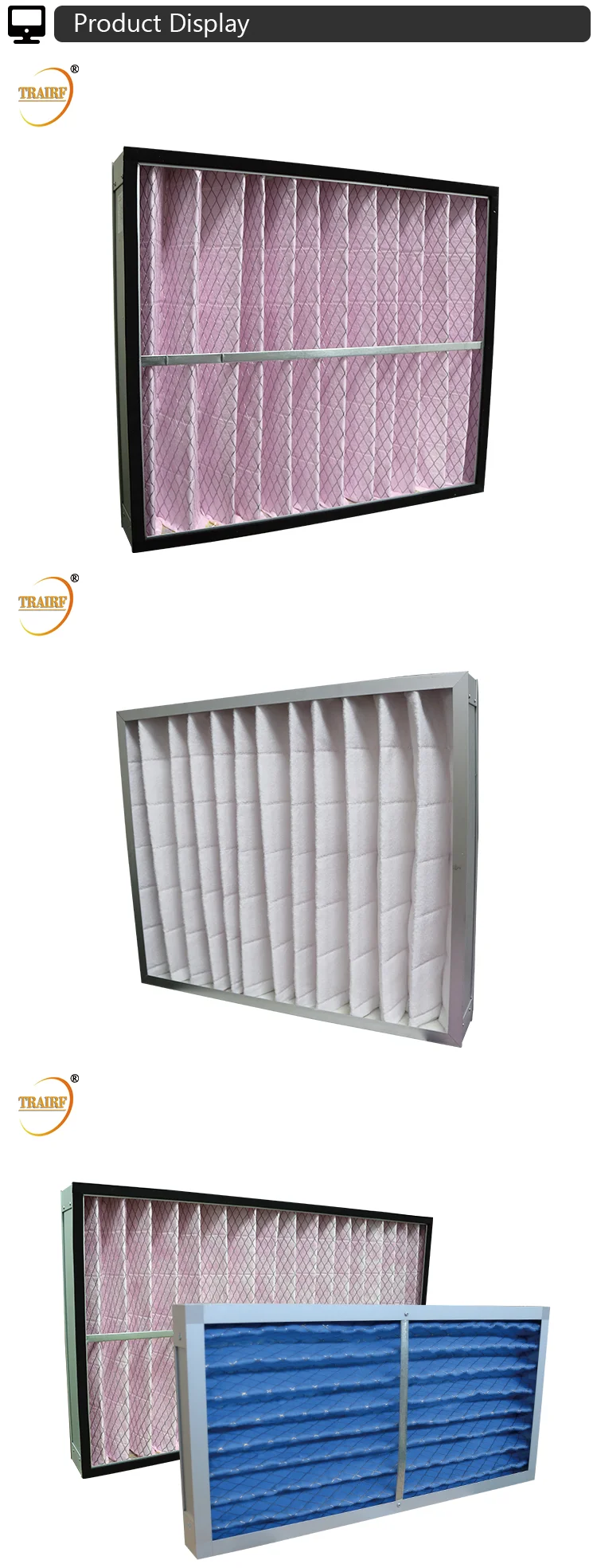 Hvac Air Conditioner F7 Air Filter With Metal Mesh - Buy Pre-filter For ...