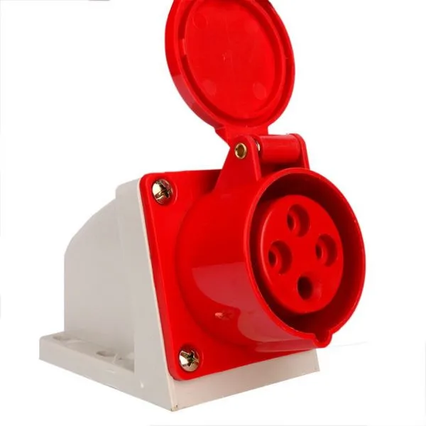 Power Socket 4*32 Stationary 3p*pe Insulating Industrial Socket Power ...