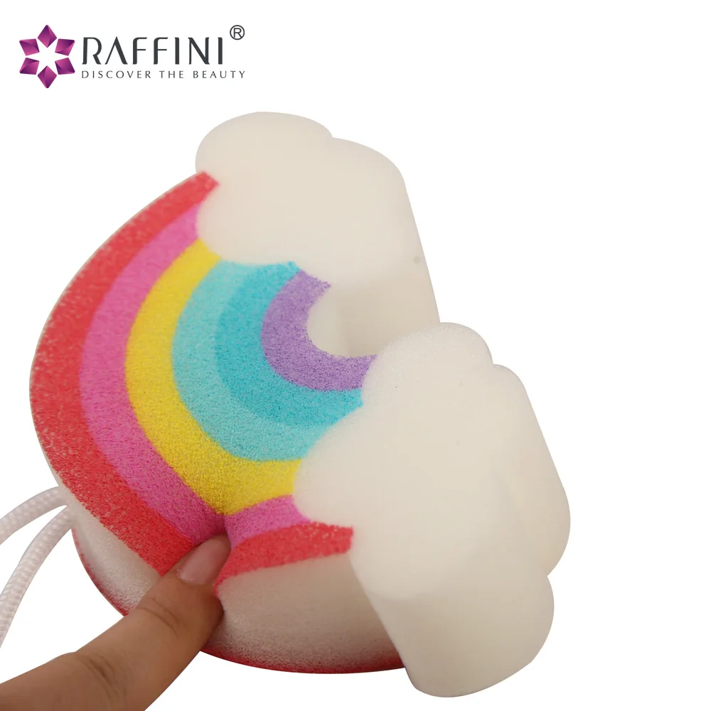 Rainbow Shape Shaped Soft Custom Bath Sponge - Buy Custom Bath Sponge ...