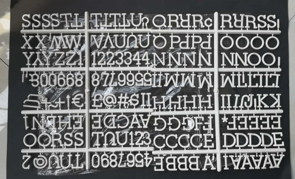 1 Inch,3/4 Inch,2 Inch Plastic Letters For Felt Letter Board Set 90 ...