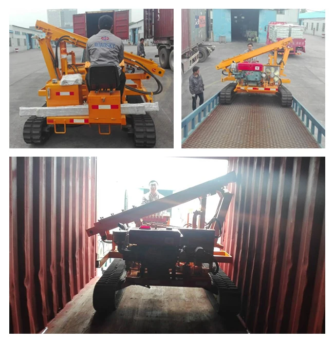 hydraulic post installation highway guardrail pile driver Products from ...