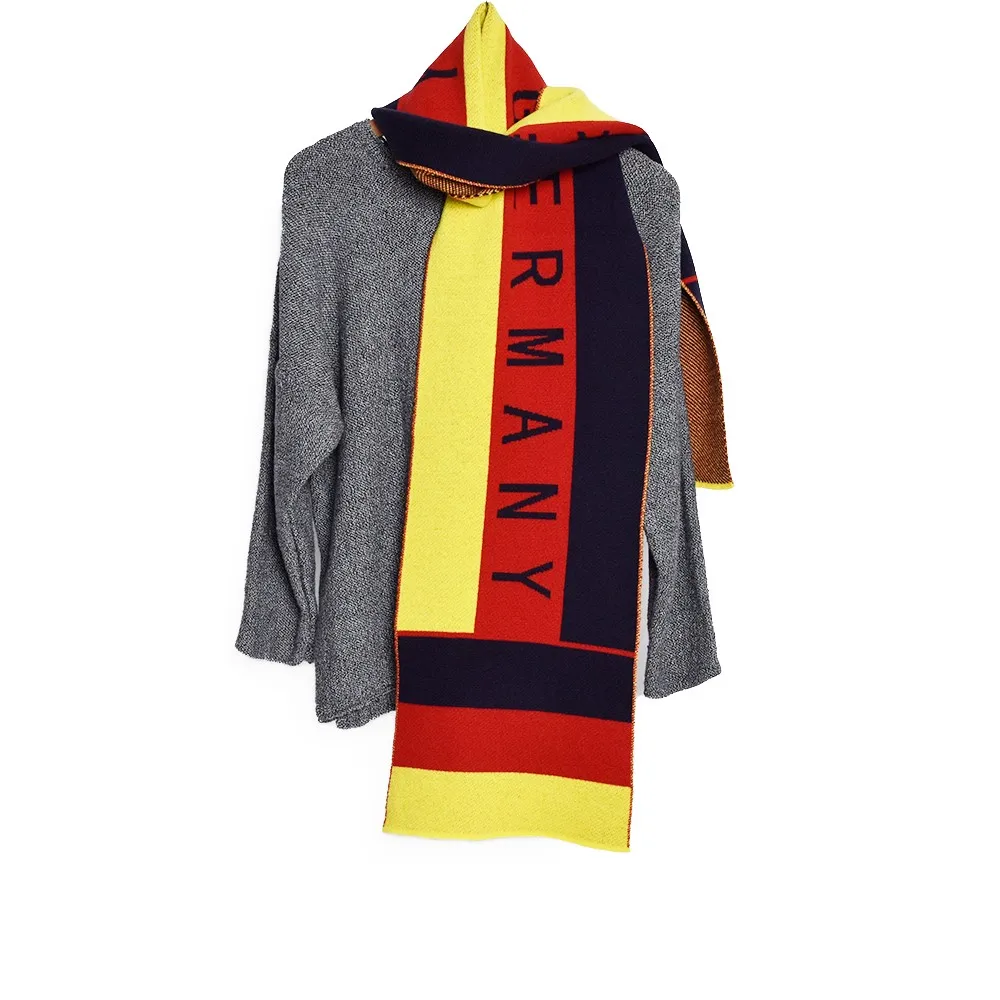Oem Germany Team Custom Made World Cup Wool Soccer Football Scarf For ...