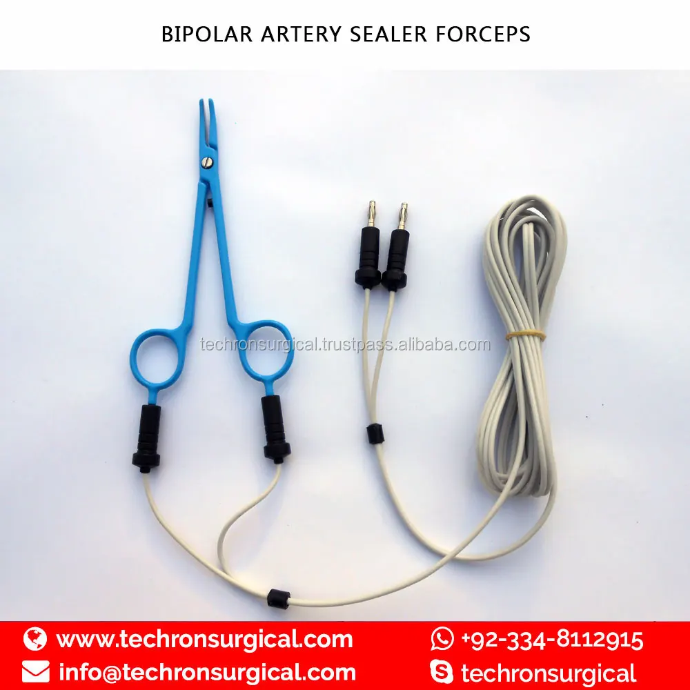 Best Quality Bipolar Artery Sealing Bi Clamp Forceps Curved Blade - Buy ...