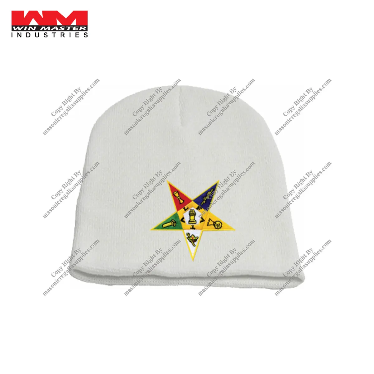 Masonic Embroidered Knit Skull Cap 2022 - Buy Masonic Embroidered Knit ...