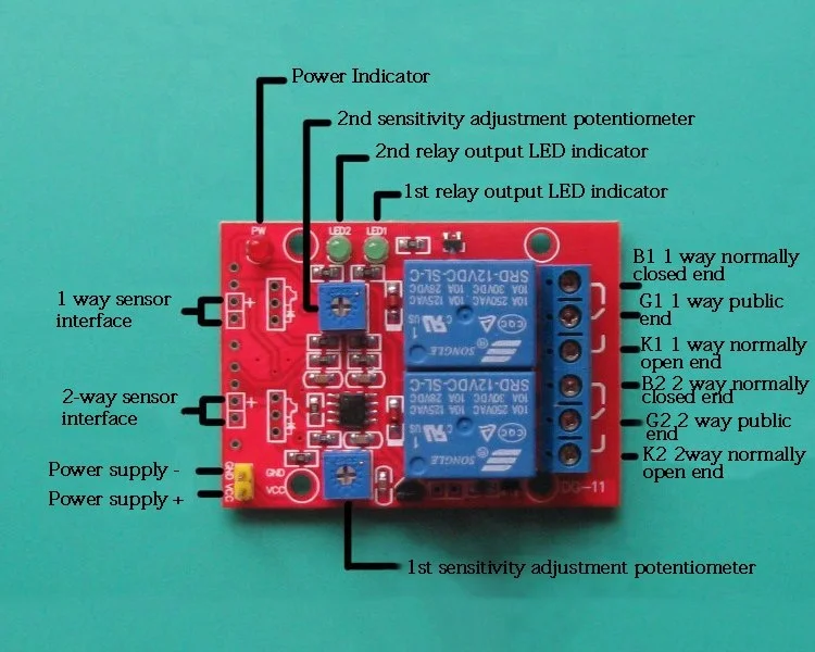 Taidacent 12V Soil Moisture Relay Control for Automatic Irrigation