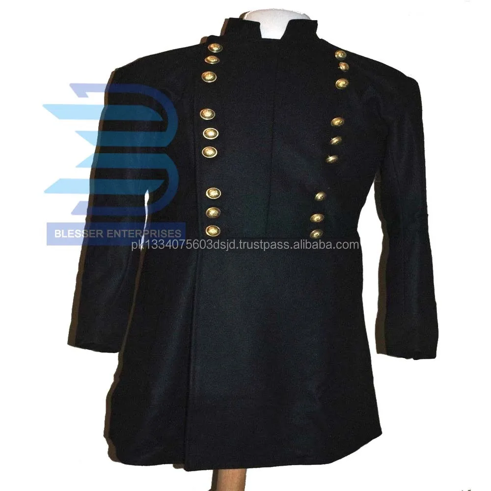 Generals Double Breasted Frock Coat W/muffin Top Brass Buttons-civil ...