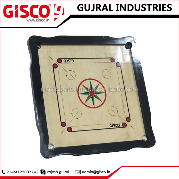 Customizable Wooden Carrom Board - Desain Meja Karambol
