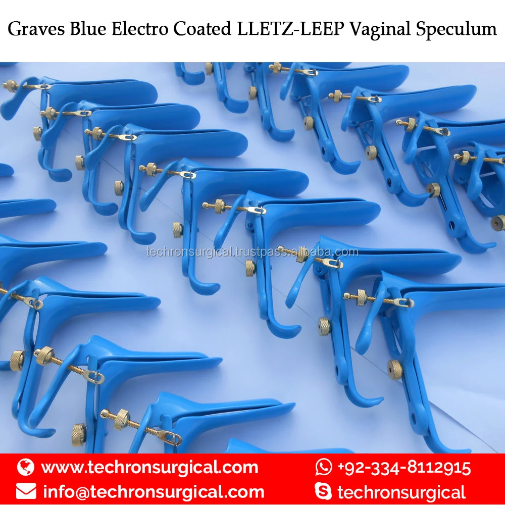 Graves Best Lletz/leep/obs/gyn Stainless Steel Vaginal Speculum Blue ...
