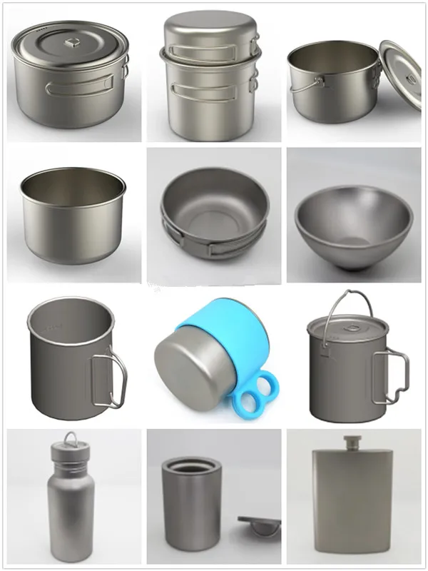 Outdoor Titanium Pot With Handle Titanium Mug 250 Titanium 750ml Pot ...
