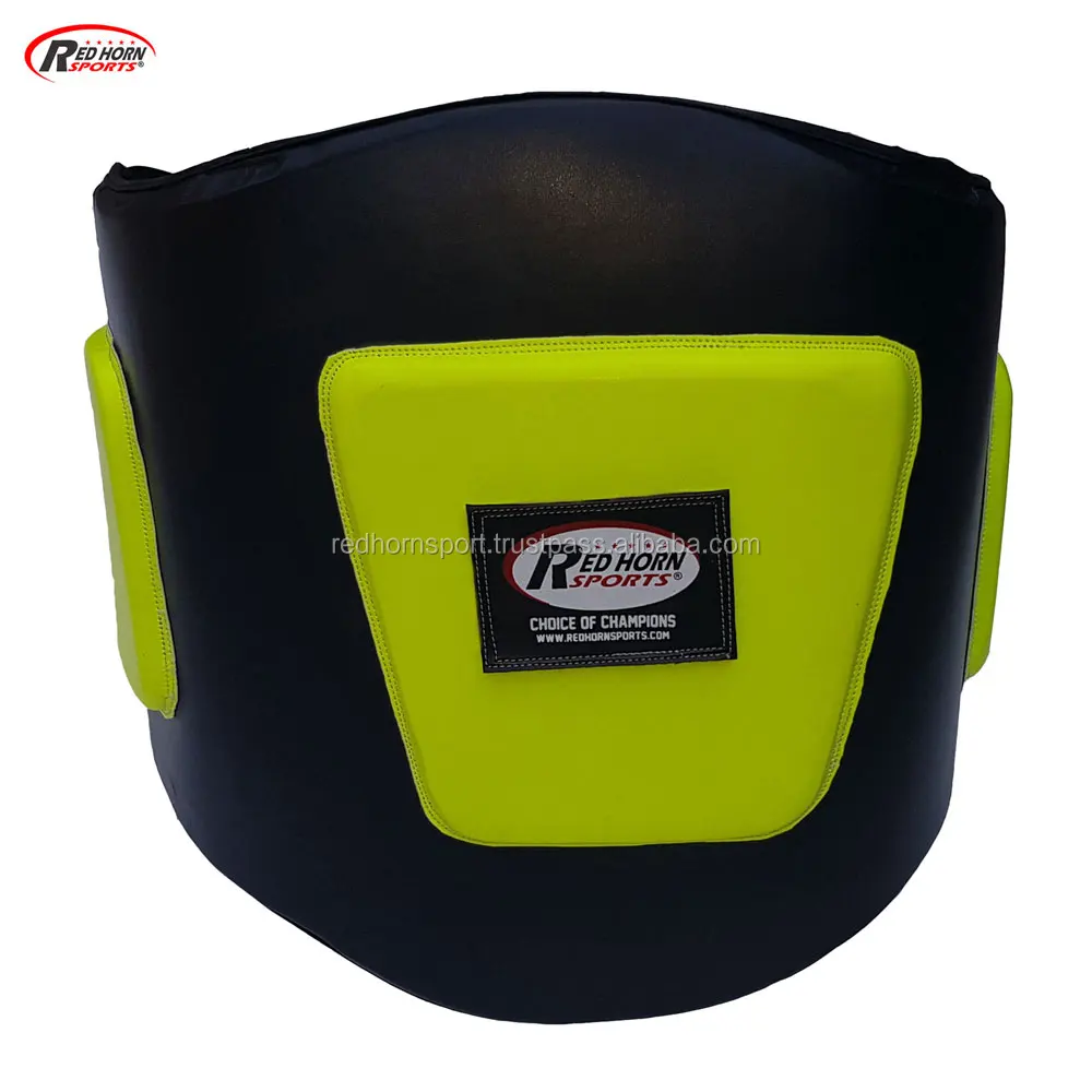 RHS Muay Thai Belly Guard/Belly Protector/Belly Pad by Red Horn Sports ...