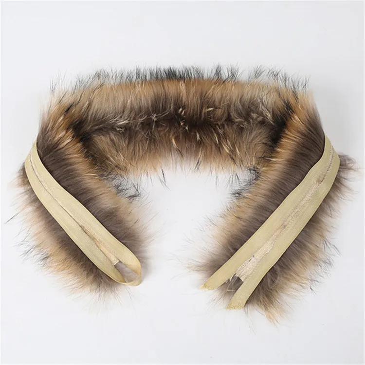 Shop Real Raccoon Fur Trim for Hood Detachable Strips