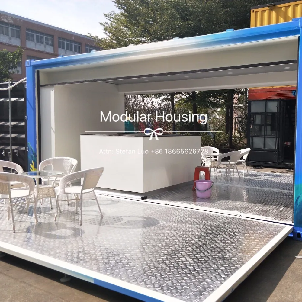 Guangzhou Sea Container Cafe Shop Pop-up Cafe Container Coffee Shop Bar ...