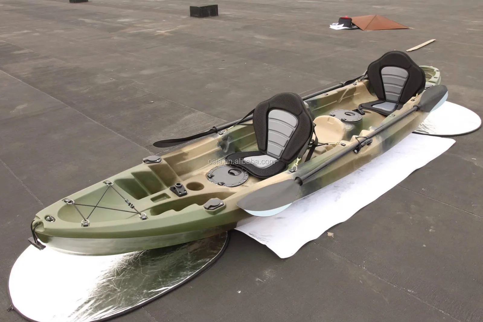 2+1 Family Kayak, Sit on Top Tandem Kayak Package with 2 EVA Padded ...