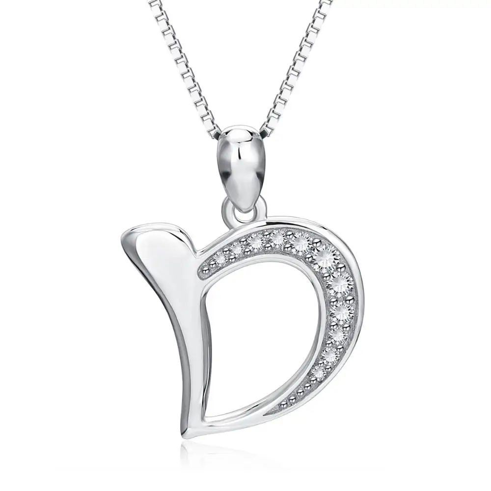 Letter D Pendant 925 Sterling Silver Necklace With Box Chain - Buy 925 ...
