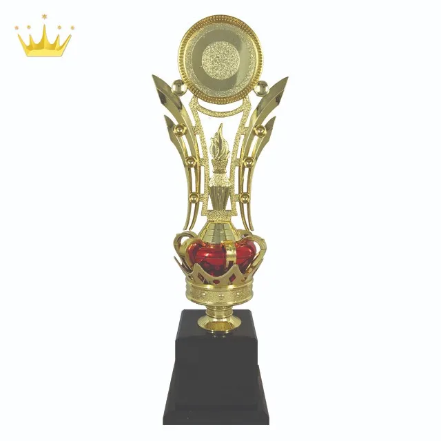 Plastic Trophy with Crown Design - Perfect Souvenir