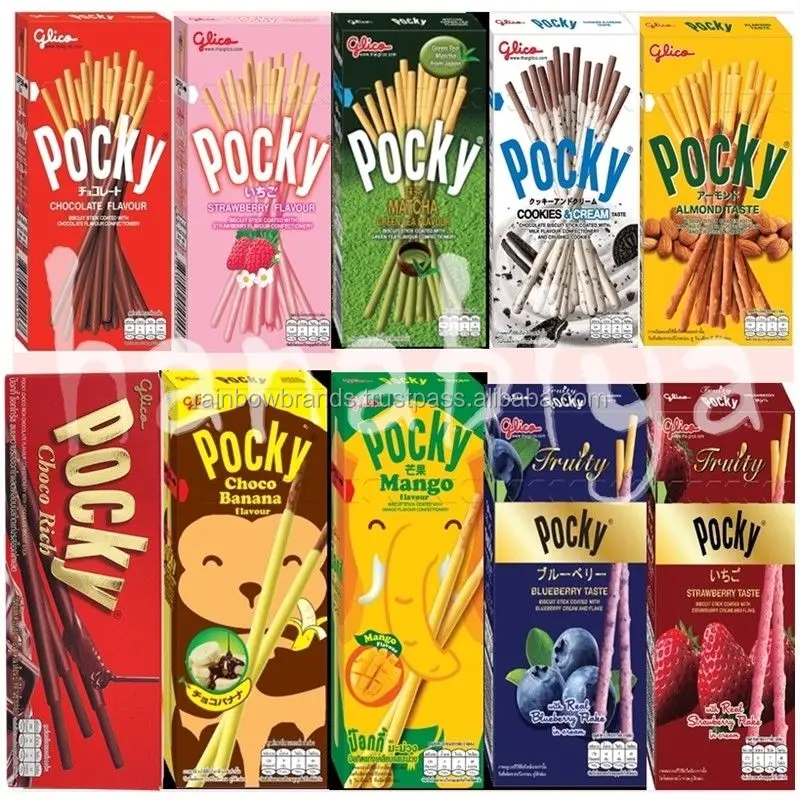 Glico Pocky Biscuit Stick Coated With Chocolate &other Flavour Of Japanese Snack - Buy Biscuit ...
