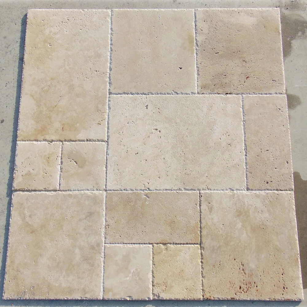 2023 Classic Mina Travertine Outdoor Garden Set for Villas
