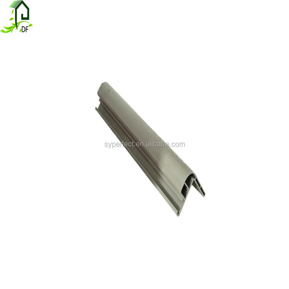 L Shape Plastic Extruded PVC Customized Profile for Hydroponics