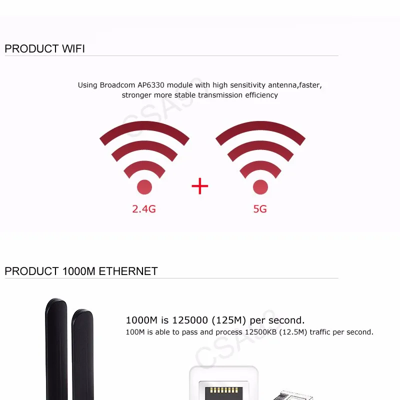 CSA93 S912 Amlogic Android TV BOX 3 hard GB 32 hard GB Media player 2 ...