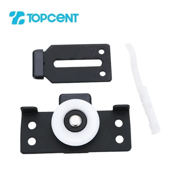Topcent-Rueda de rodillo para puerta corredera de armario empotrada de ...