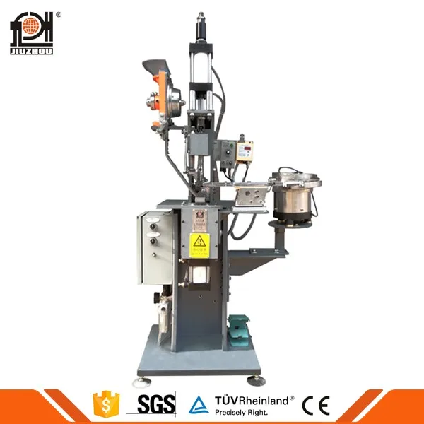 Pneumatic Round Bucket Rivet Studs Attaching Machine For Leather Bags ...