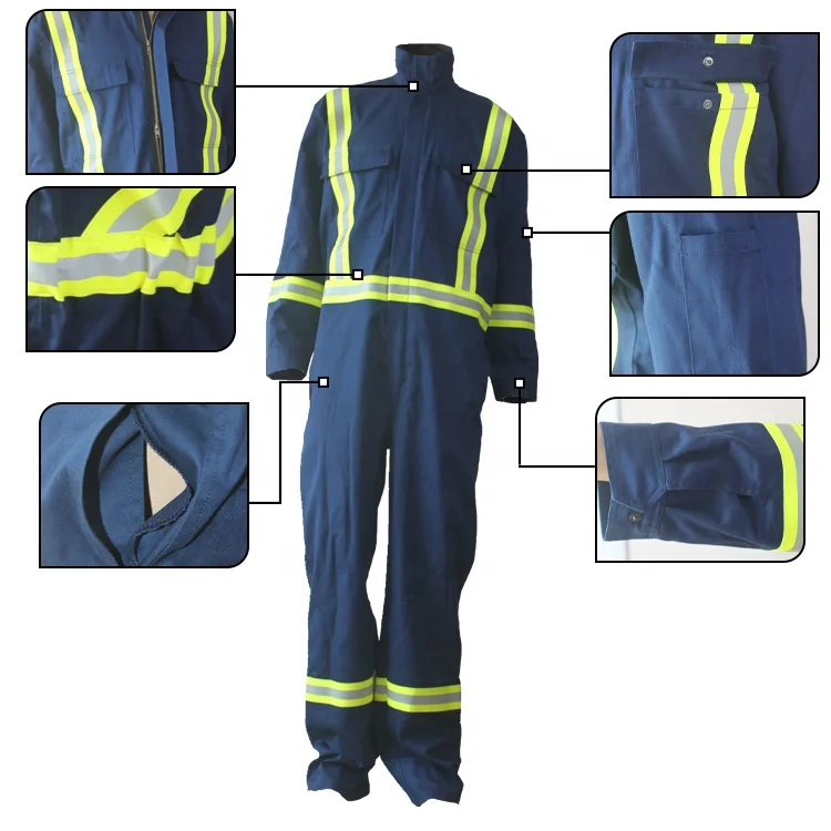 High Quality Astm F1506 Fire Resistant Reflective Safety Clothing For ...