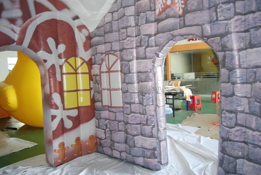Guangzhou Custom Made Grotto Inflatable Christmas House for Decorations ...