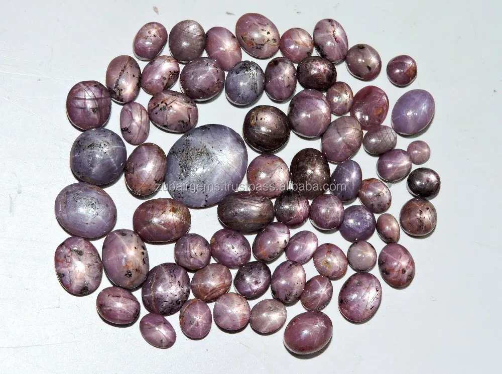 Natural Ruby Star Stone Cabochon Gemstone Ruby Oval Shape Good Quality ...