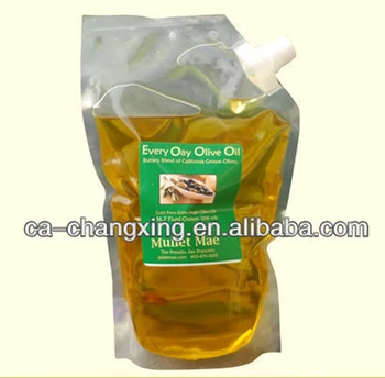 Olive Oil Use Packaging Pouch With Spout/ Plastic Transparent Bag With ...