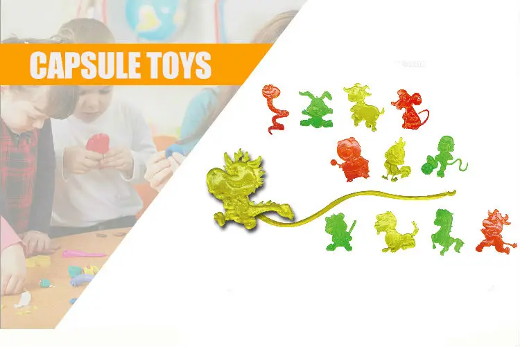 Bulk Wholesale Tpr Plastic Small Gashapon Egg Toys Stretchy Sticky 12 ...