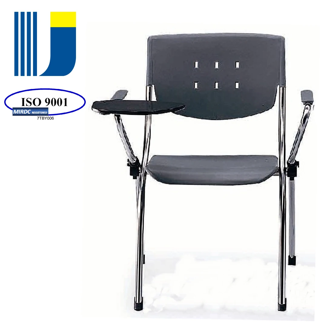 Plastic Metal Frame Stackable Connecting Chair With 4 Legs For Meeting ...