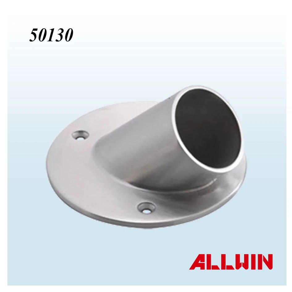 45 Degree Stainless Steel Angle Round Tube Floor Flange - Buy 1/2" 3/4 ...