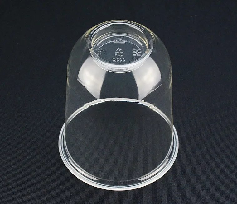 Q500 PLA 16oz 500ml Disposable Cup - Clear, Ball-Shaped Bottom
