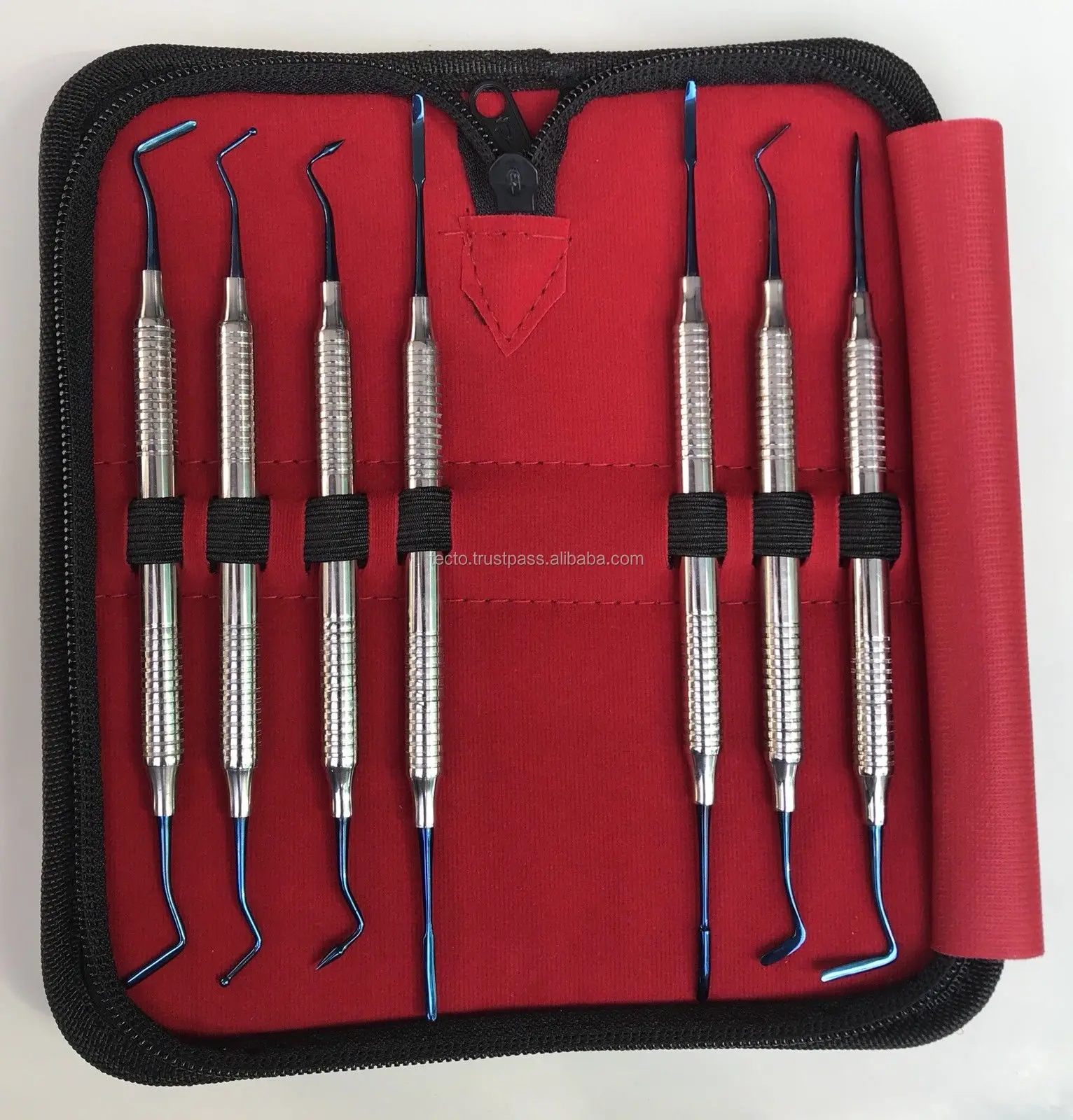 Dental Filling Instrument 7pcs Set Precise Blue Tips Light Weight ...