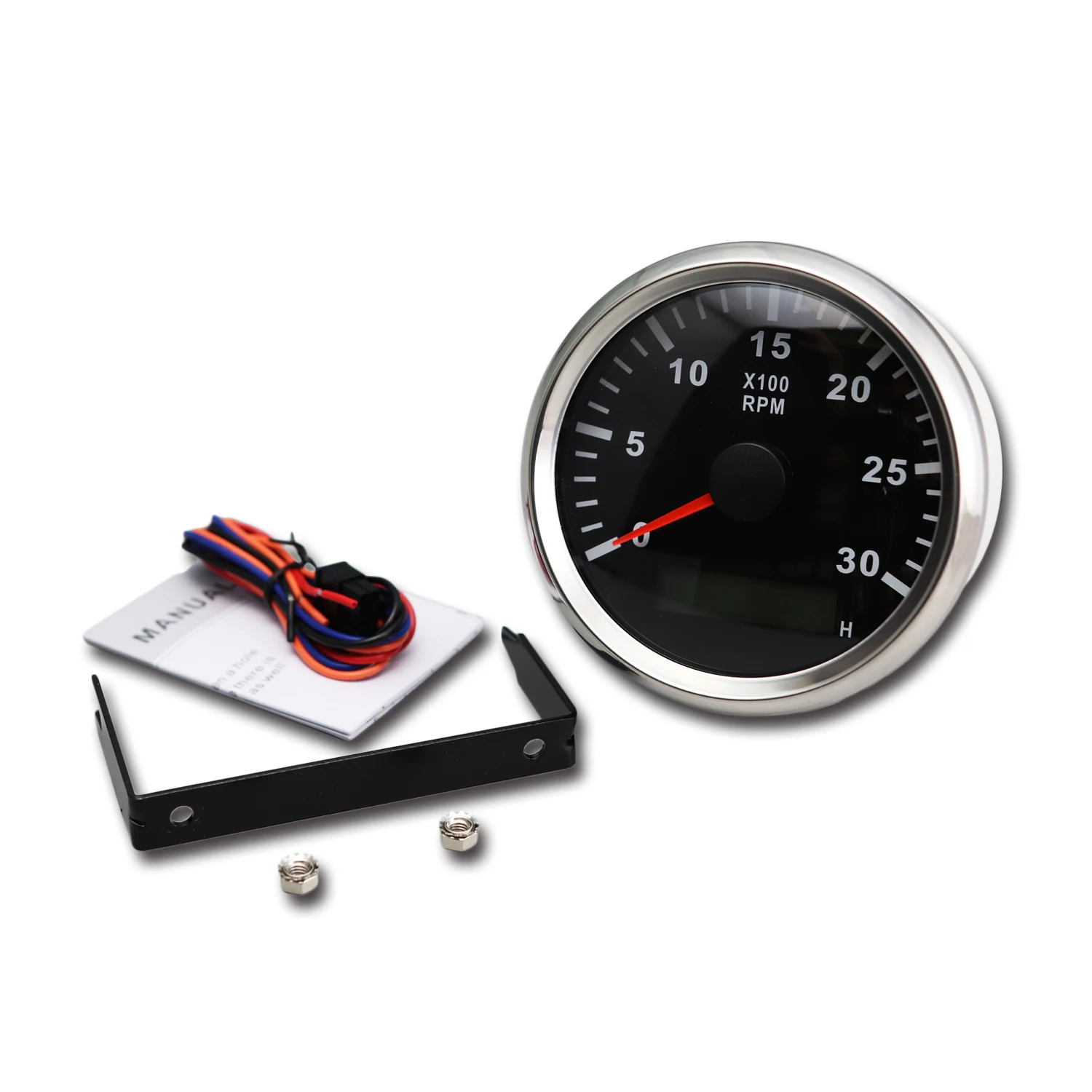 85mm Tachometer 3000 RPM with Hour Meter - Reliable Performance