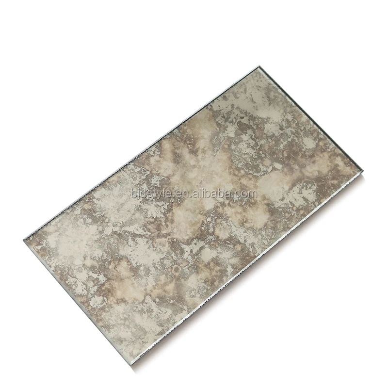 4x8 Rectangle Polished Flat Subway Mirror Tile Antique Mirror Glass