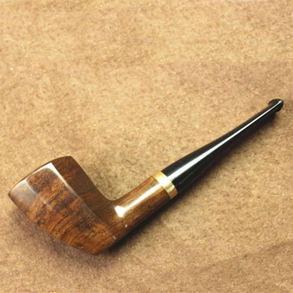 Ebony Wood Pipe Handmade Briar Brown Smoking Pipe - Buy Fancy Smoking ...