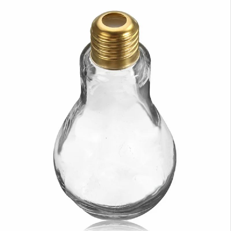 2017hot!light Bulb Shaped Glass Fruit Juice Bottle Coffee Lamp Shape ...