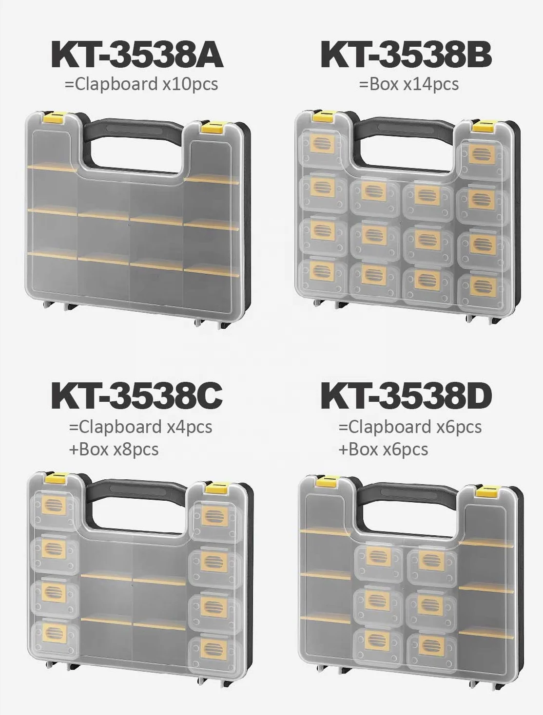 18pcs Srorage Organizer Plastic Assorted Tool Case Carrying Case - Buy ...