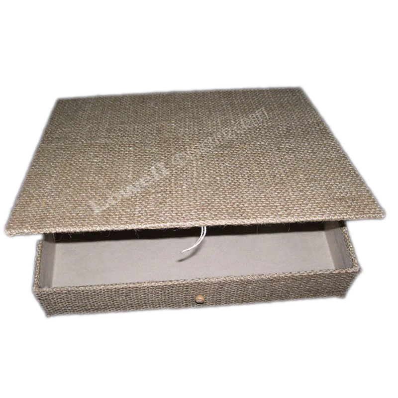 Jute Fabric Gift Packaging Box - Buy Paper Box Gift Box Packaging Box ...