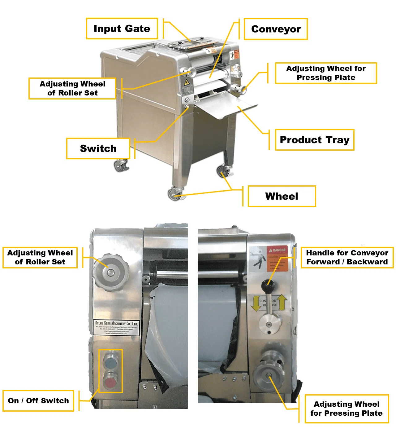 Top Dough Bread Stretching Moulder Bakery Machine - Buy Dough Breaker ...