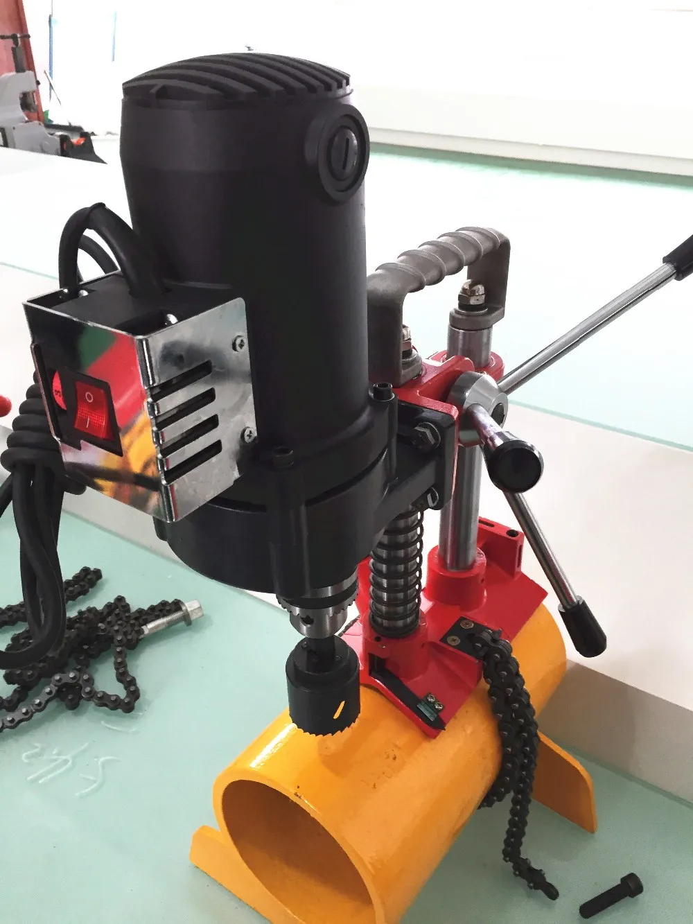 2024 OEM High Safety Level Portable Steel Pipe Hole Cutting Machine Dia ...