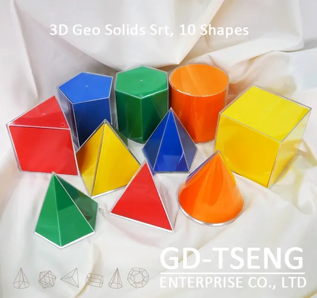 3d Expansion Geo Solids Set Geometric Shapes Preschool Toy - Buy 3d ...