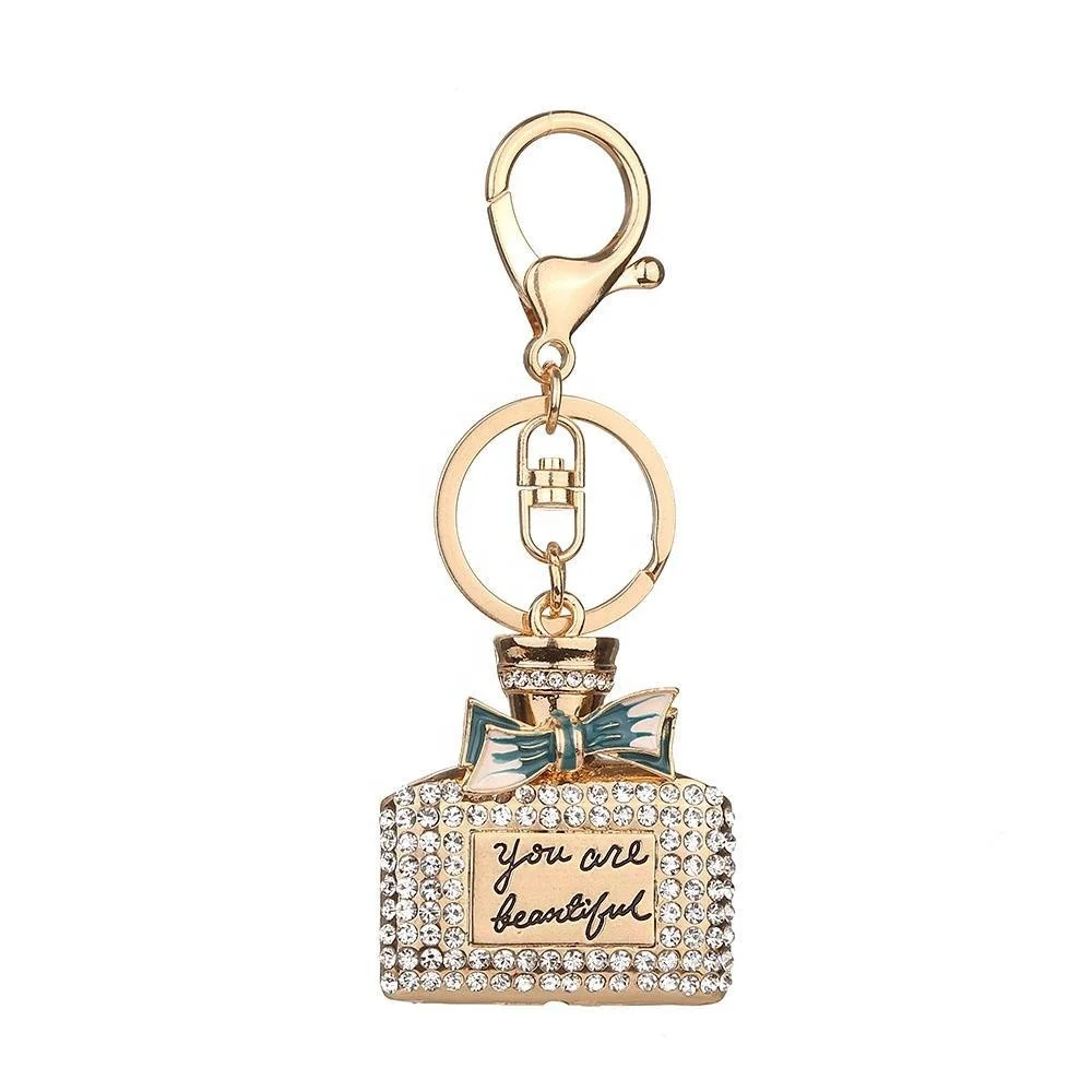 Factory Oem High Quality A Diamond-studded Key Chain For Perfume ...