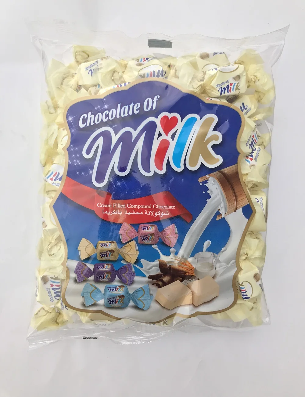 Lale Chocolate Of Milk Blue Square Chocolate Milk Fruit Flavore Filled ...